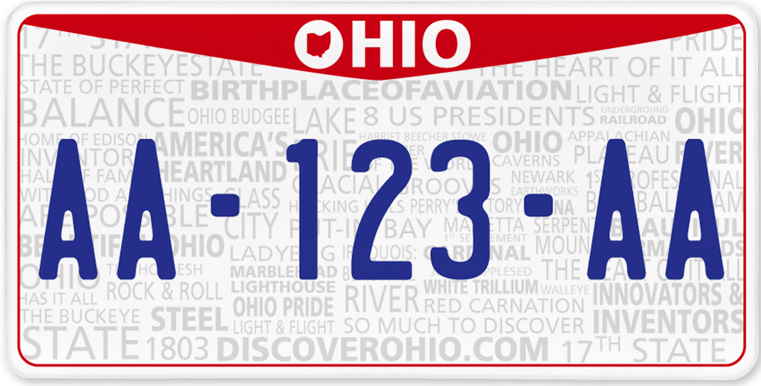 Plaque USA 30x15 Ohio
