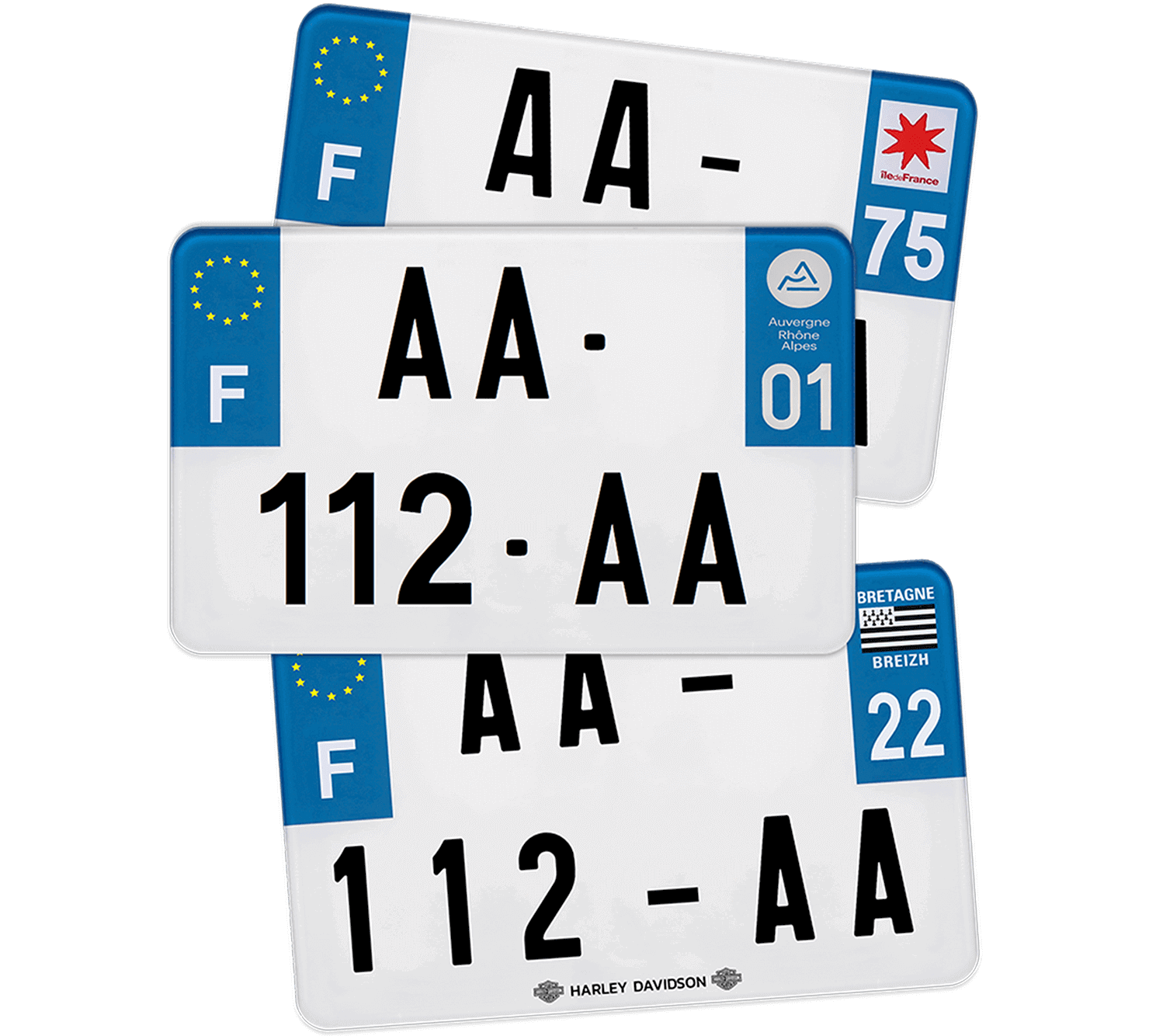 Plaque d'immatriculation pour scooter 100% homologuée | Mesplaques.fr