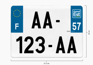 Quelles sont les tailles réglementaires des plaques d’immatriculation