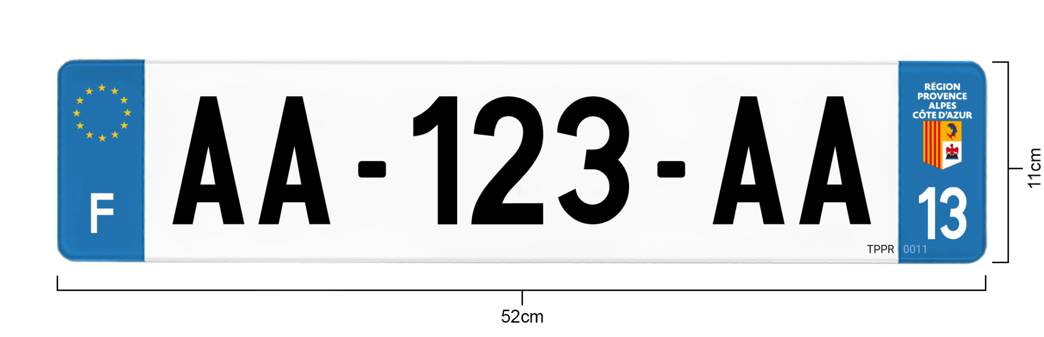 Quelles sont les tailles réglementaires des plaques d’immatriculation