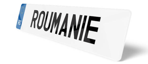 Plaque d'immatriculation Roumanie